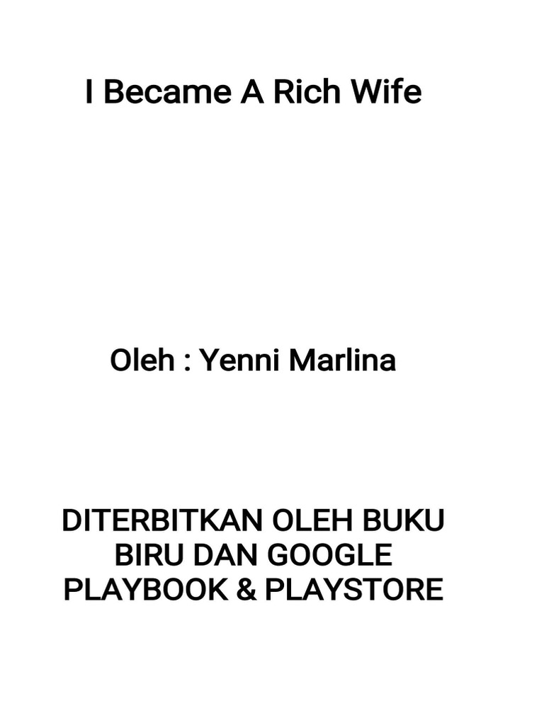 I Became A Rich Wife by Yenni Marlina | PDF