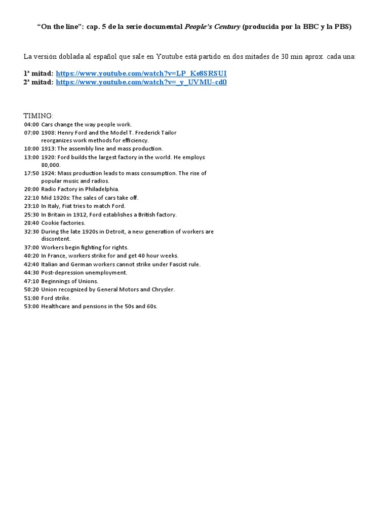 EJERCICIO 4 - Sobre Peoples Century | Descargar gratis PDF | Sectores ...