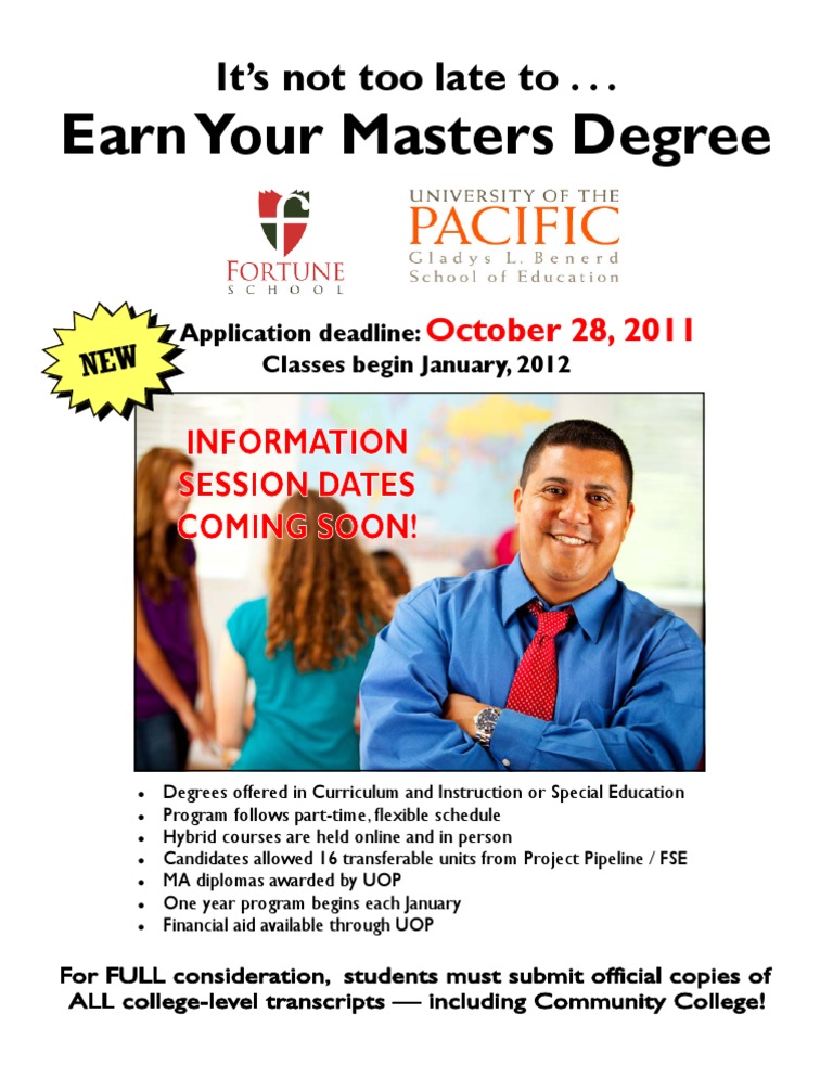 Masters Recruitment Flyer | PDF