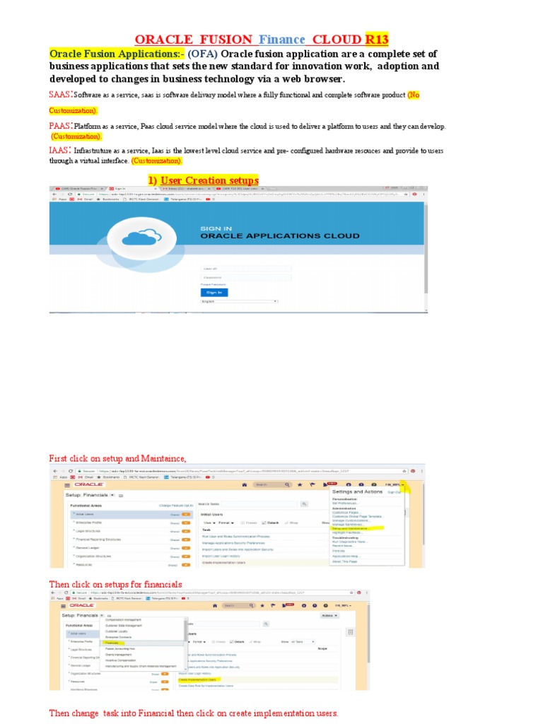 Fusion - GL Setup Document | PDF | Cloud Computing | Software As A Service