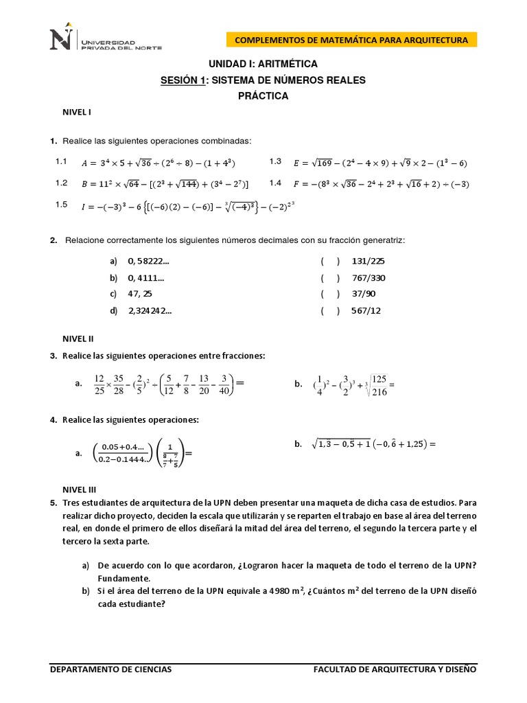 S1 - HT - Números Reales - Práctica | PDF