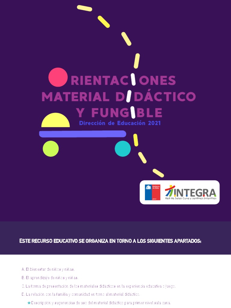 Orientaciones de Material Didáctico 2021 002 | PDF | Educación de la primera infancia | Aprendizaje
