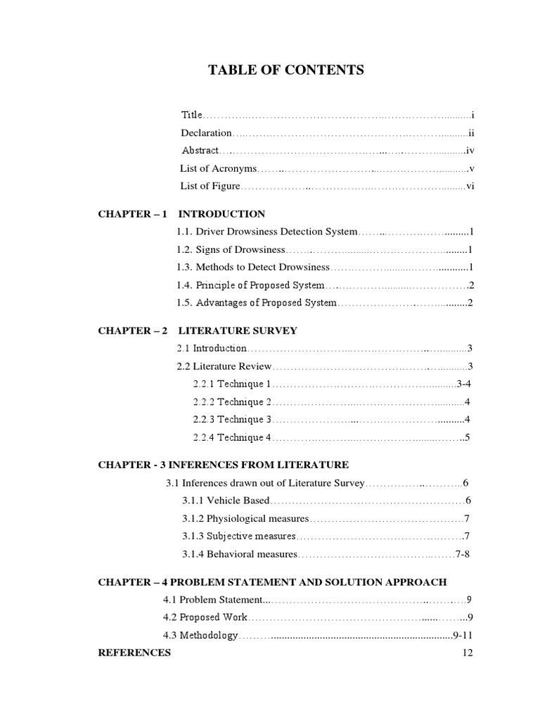 Driver Drowsiness Detection - (Sample) Project Synopsis Report | PDF | Artificial Neural Network ...
