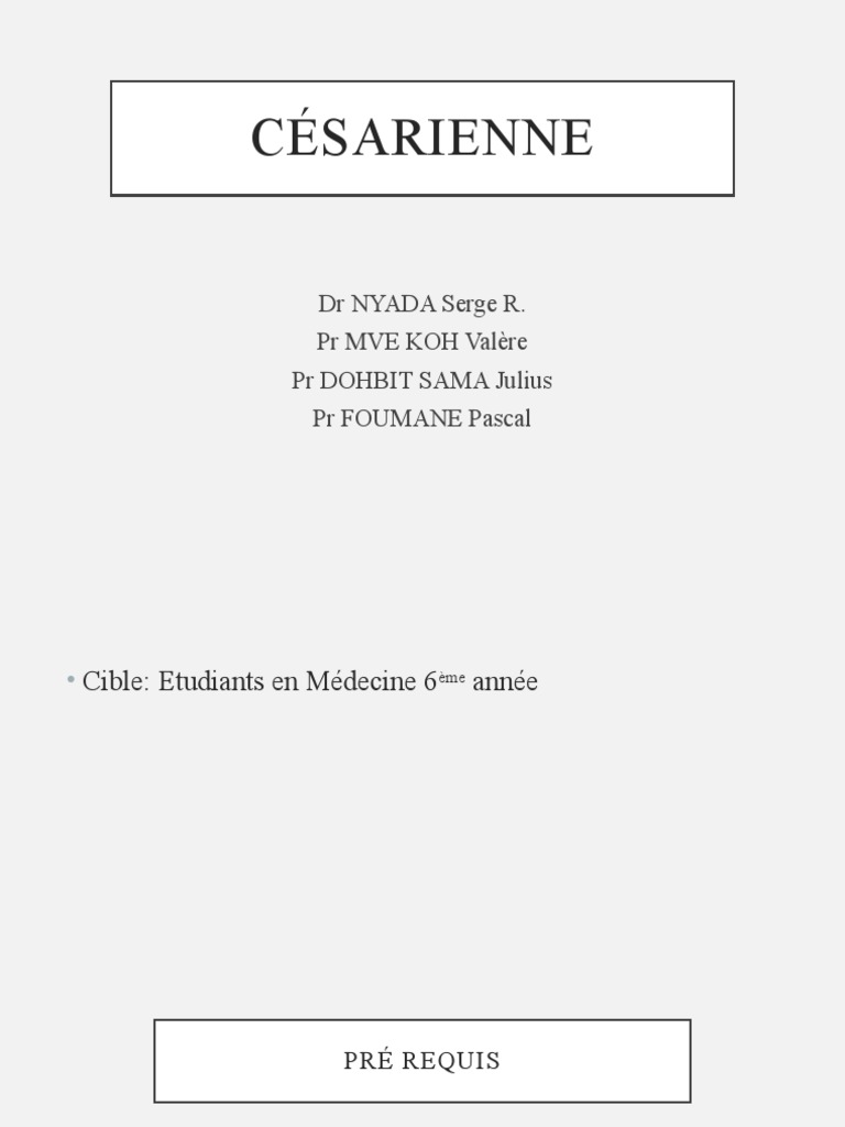 Césarienne | PDF | Césarienne | Utérus