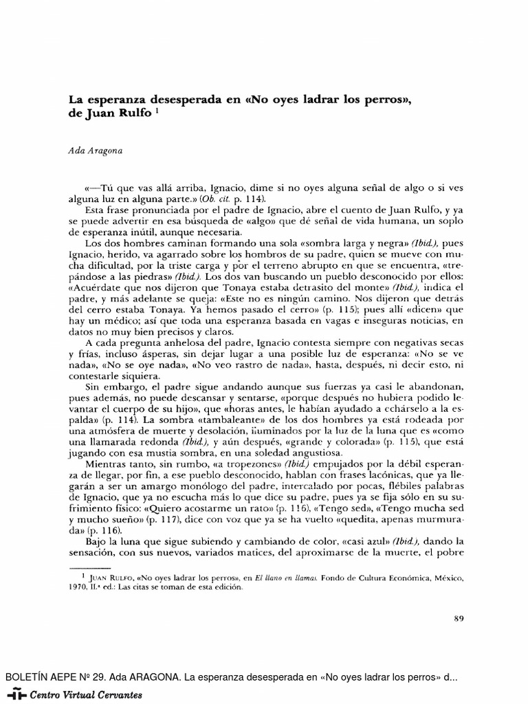 No Oyes Ladrar Los Perros | PDF