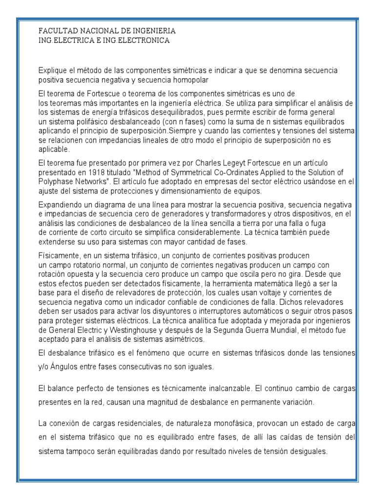 Conclsuiones Circuitos Electricos en Desequilibrio | PDF | Ingenieria Eléctrica | Electromagnetismo