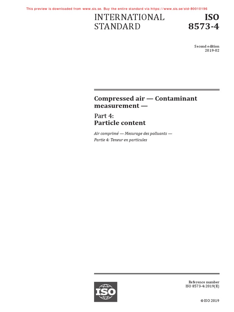 Iso 8573 4 2019 en PDF | PDF | Flow Measurement | International ...