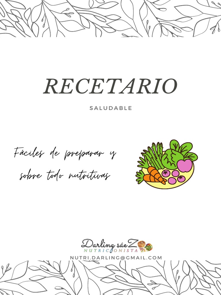 Recetario Saludable | PDF | Panes | Chocolate