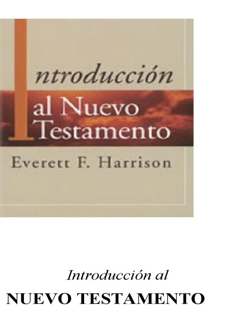 Everett Harrison - Introducción Al Nuevo Testamento | PDF | Palestina ...