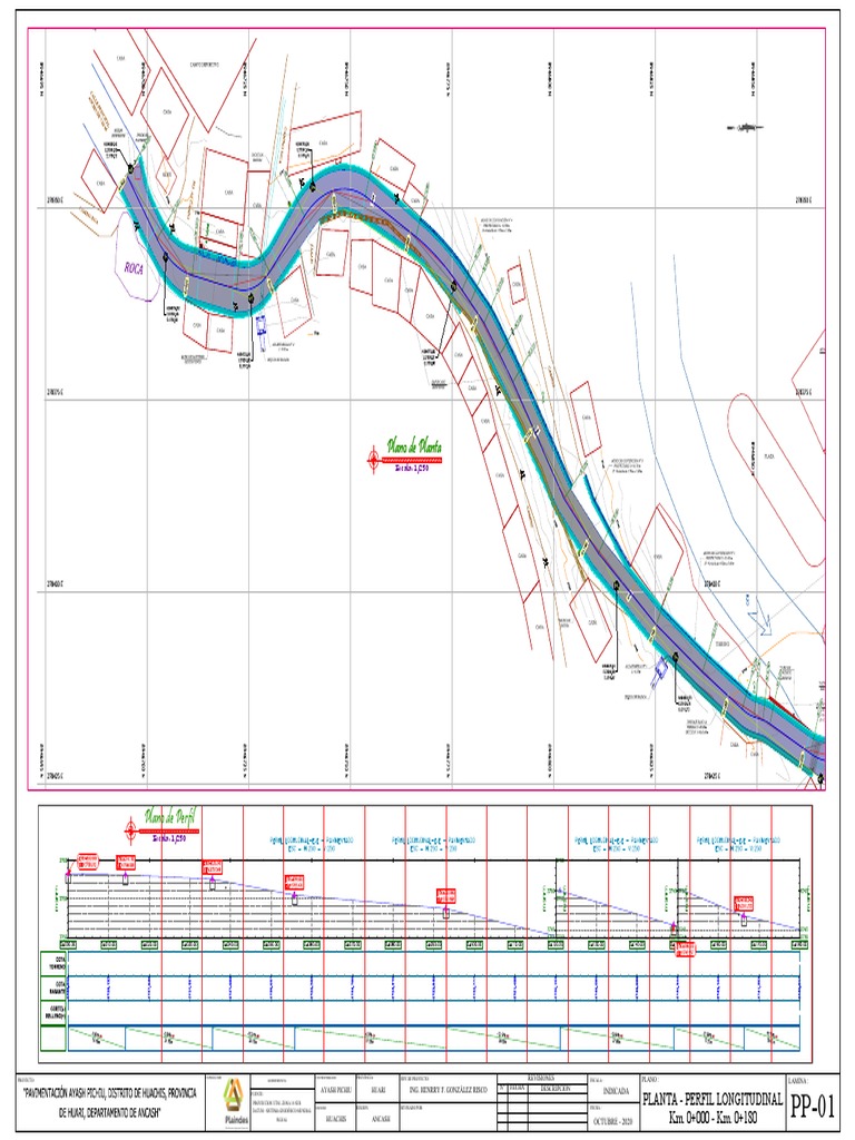 Pavimento - Planta - Perfil Uuu-Pp-01 (A1) | PDF