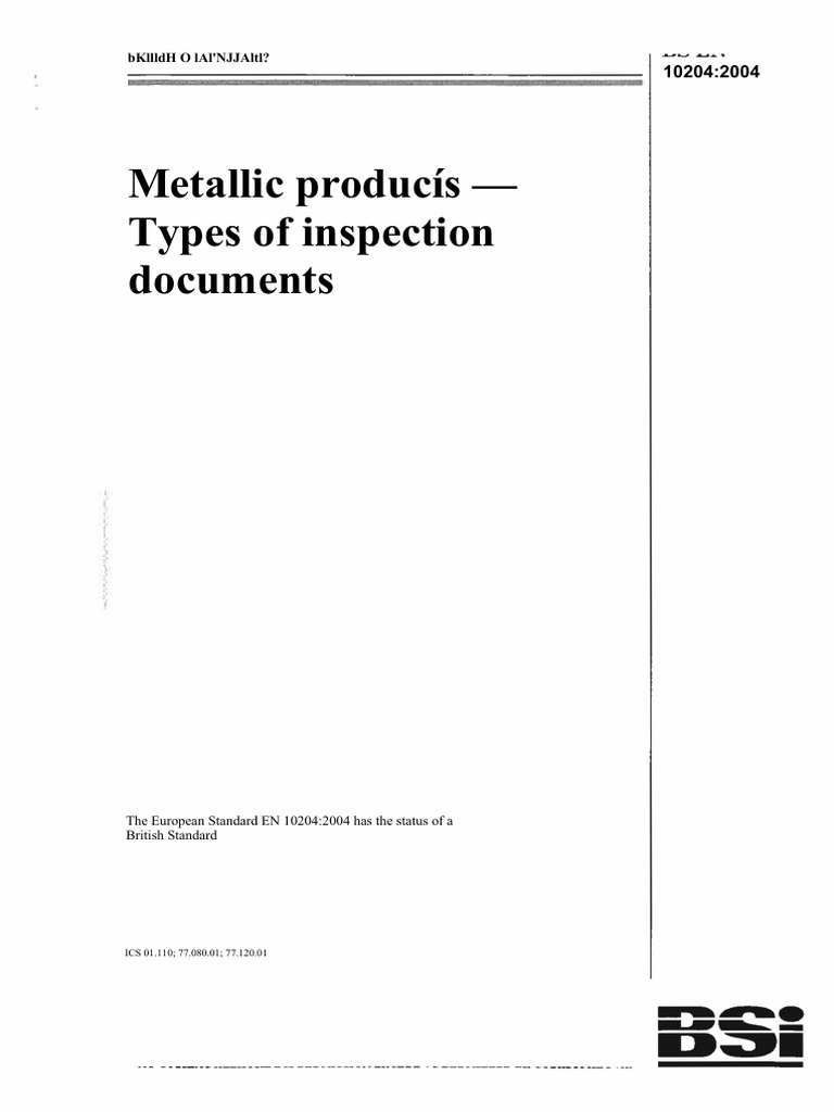 Iso 10204 Tipos de Certificados de Inspeccion - Ocr | PDF | Specification (Technical Standard ...