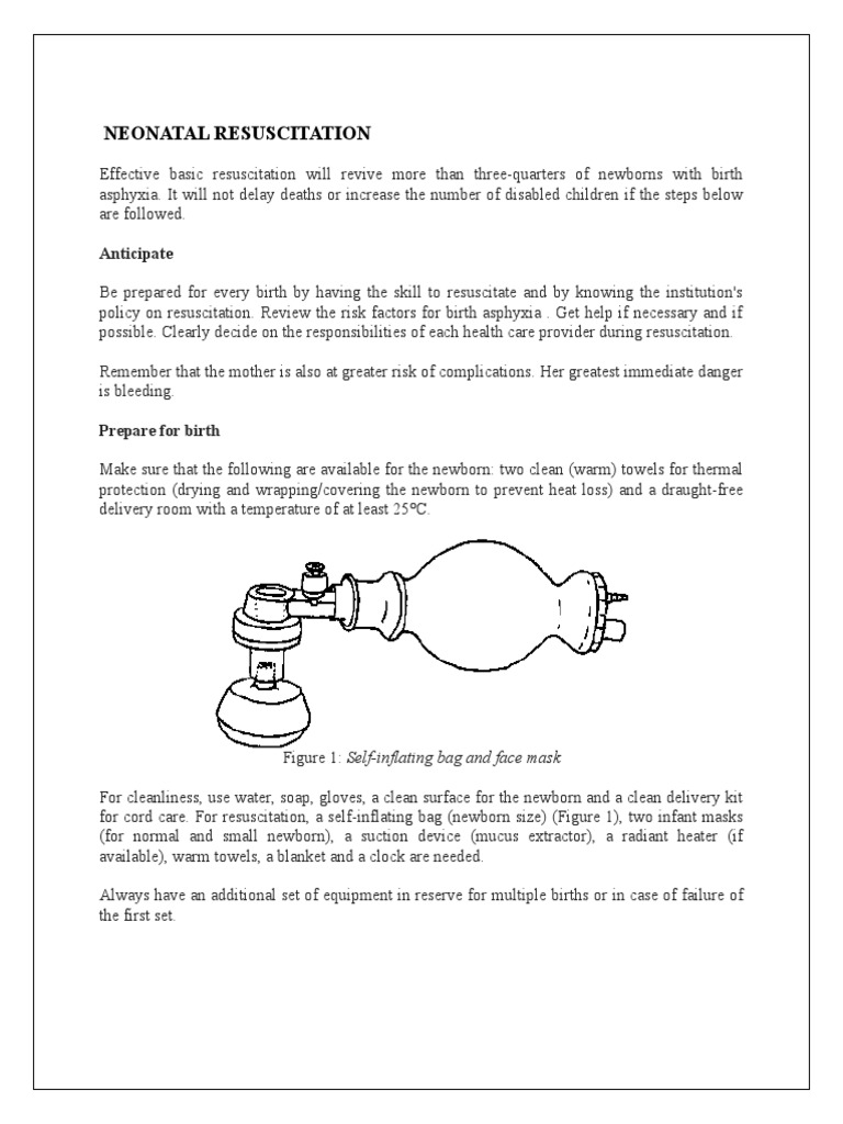 Basic Newborn Resuscitation | PDF | Cardiopulmonary Resuscitation ...