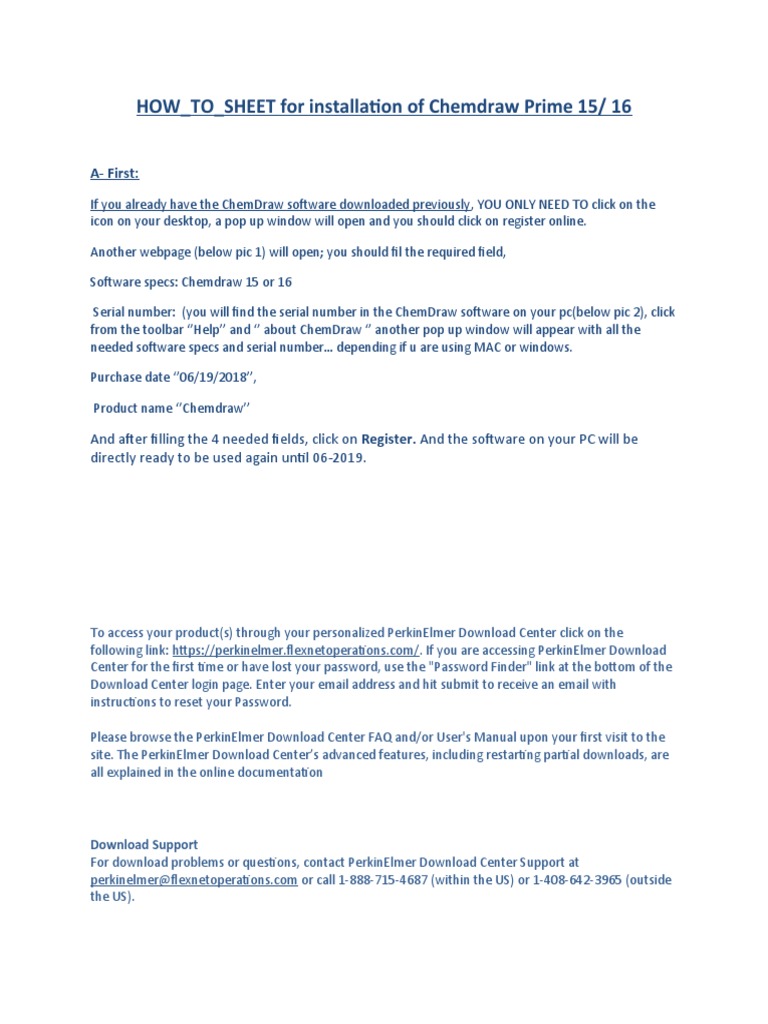 How To Install CHEMDRAW | PDF