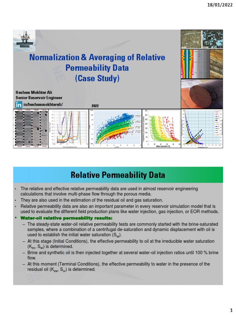 Normalization1 & Averaging Relative Permeability Data | PDF | Continuum Mechanics | Civil ...