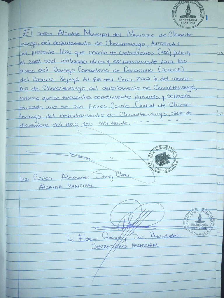 Acta Constitucion Cocode | PDF