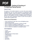 Fire Fighting Piping System Installation Method Statement | PDF | Pipe (Fluid Conveyance) | Welding