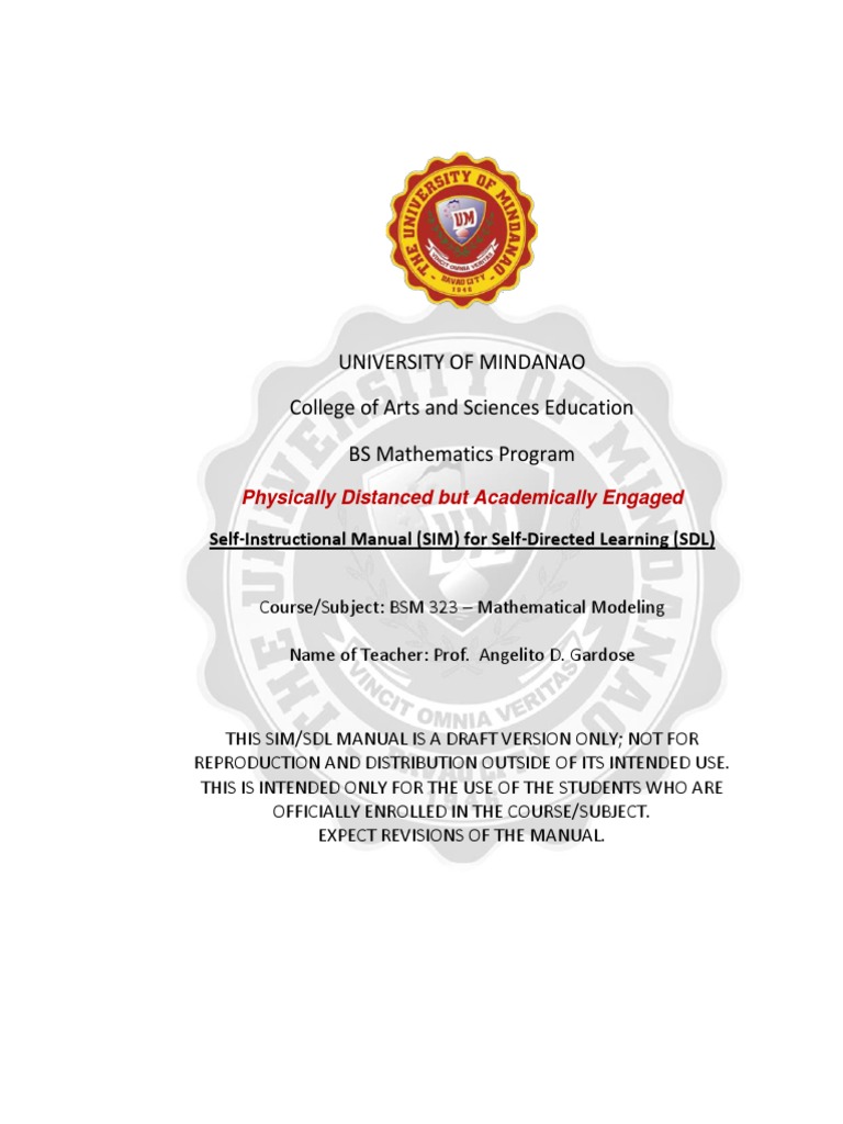 Week 8-9 | PDF | Mathematics