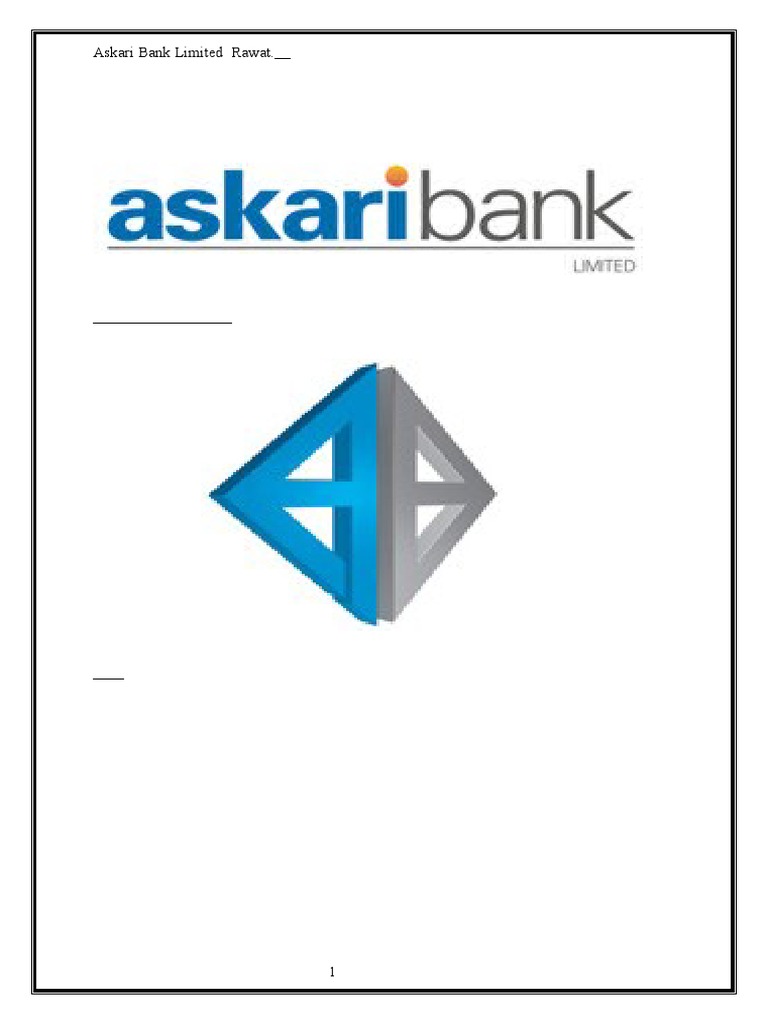 Askari Bank Internship Report | PDF | Transaction Account | Cheque