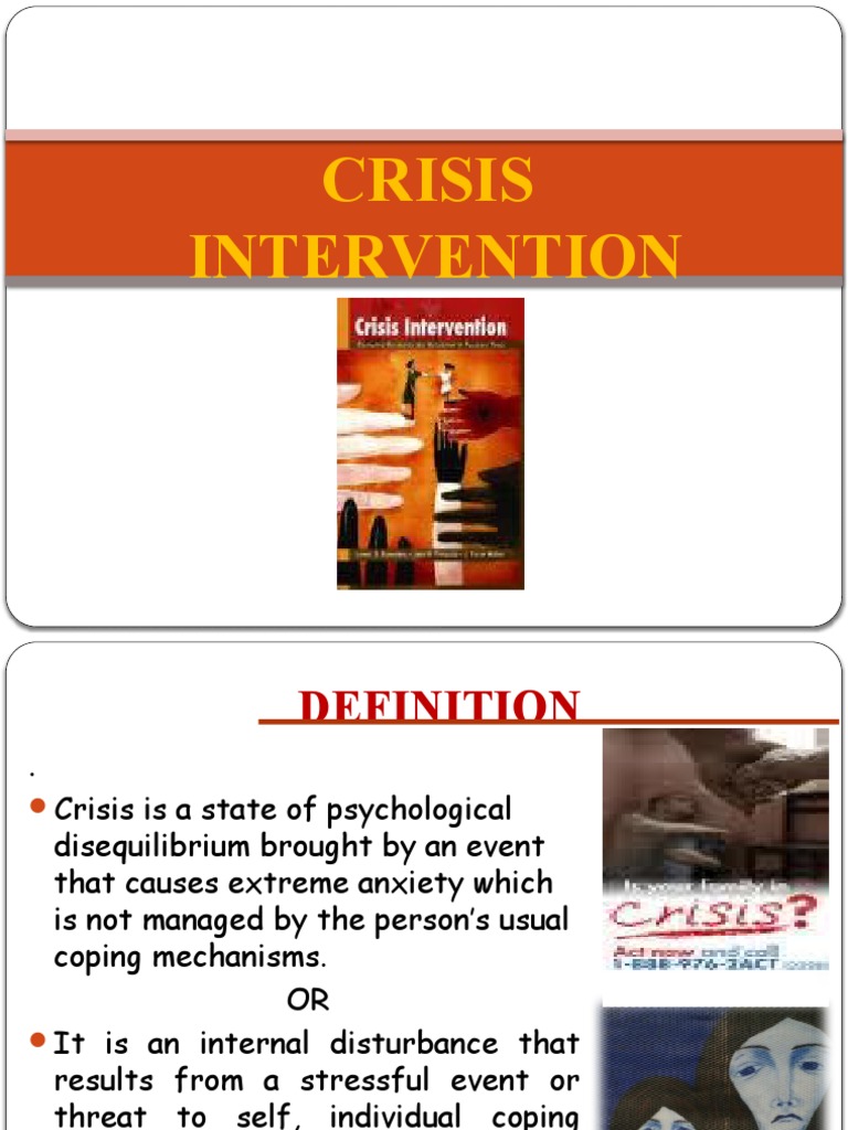 Crisis Intervention | PDF | Anxiety | Mental Health