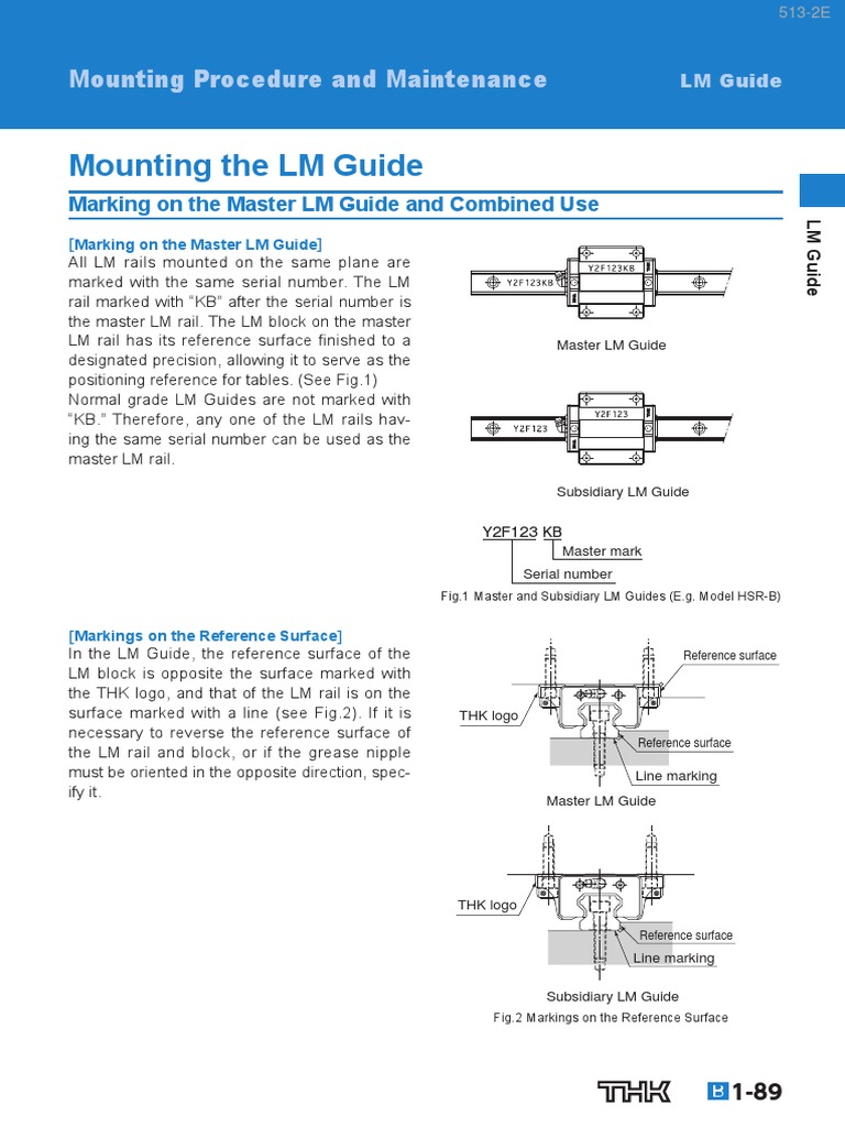 LM Guide Installation Guide | PDF | Screw | Welding