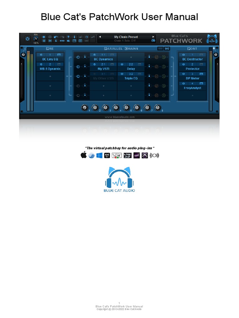 Blue Cat's PatchWork User Manual | PDF | Synthesizer | Installation (Computer Programs)