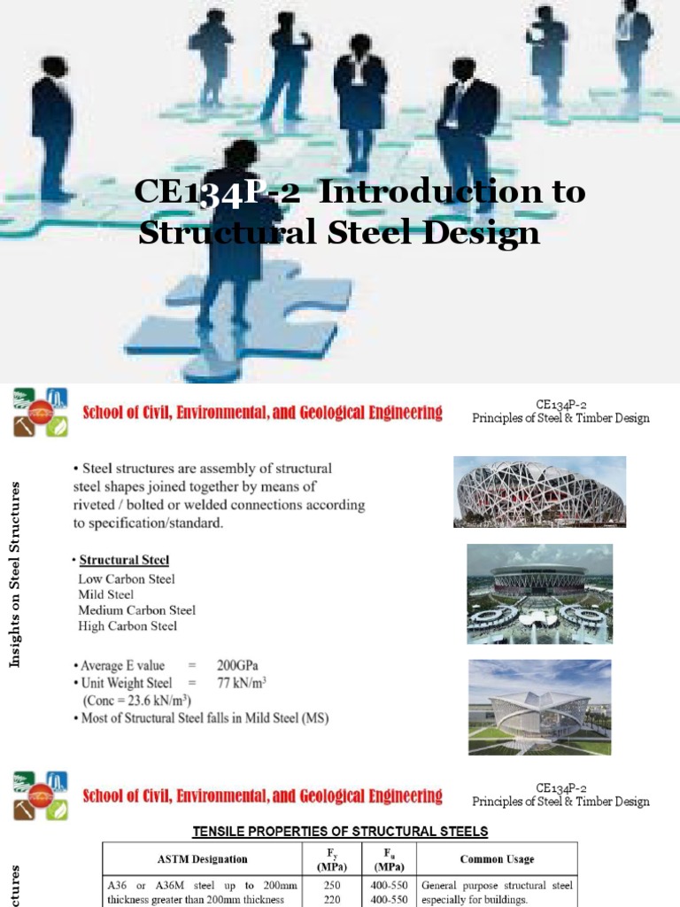 01 CE134P-2 Introduction To Structural Steel Design | PDF | Rolling ...
