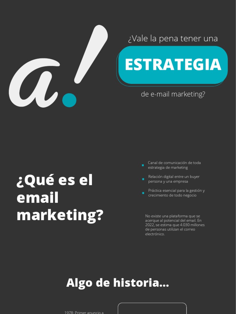 ¿Vale La Pena Tener Una Estrategia de Email Marketing? | PDF ...