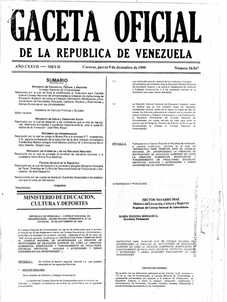 Gaceta 36847 | PDF