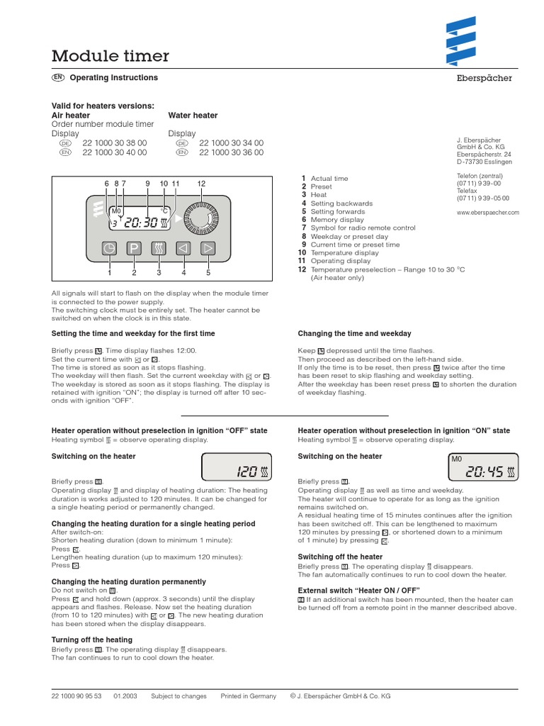 Manual Module Timer en | PDF | Timer | Manufactured Goods