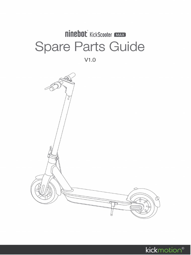Kickmotion Ninebot G30 Electric Scooter Parts Guide | PDF | Electrical ...