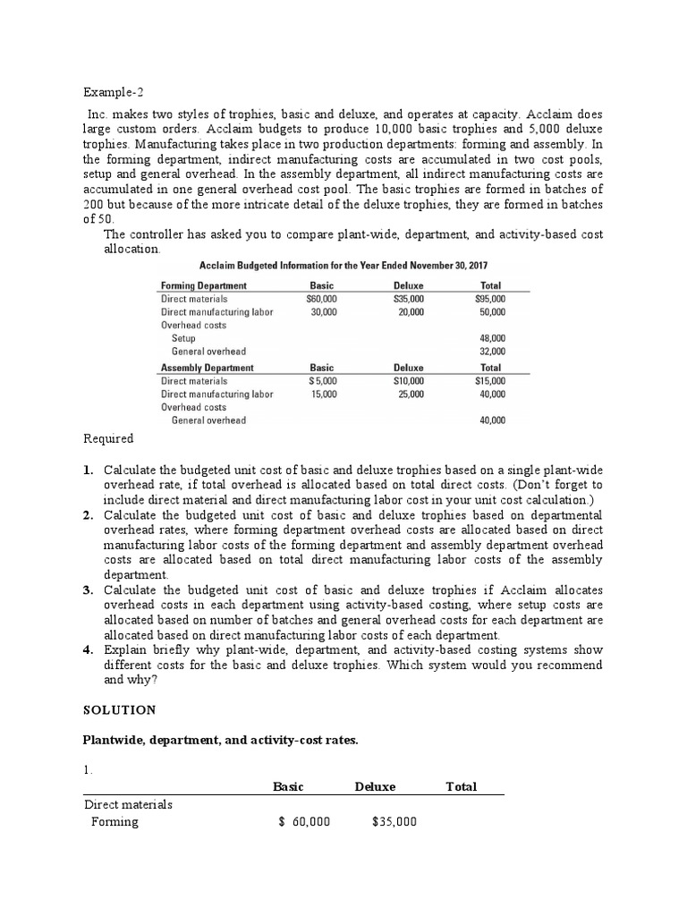 Example-2 With Solution | PDF | Business | Economies