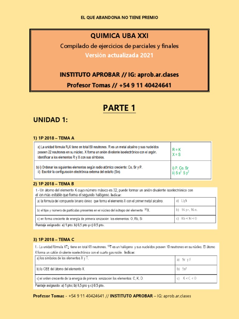 Quimica - Compilado 2021 PDF | PDF