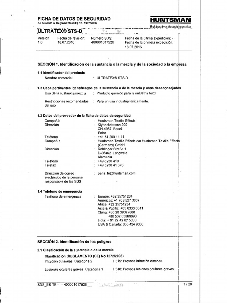 Ultratex STS-D | PDF