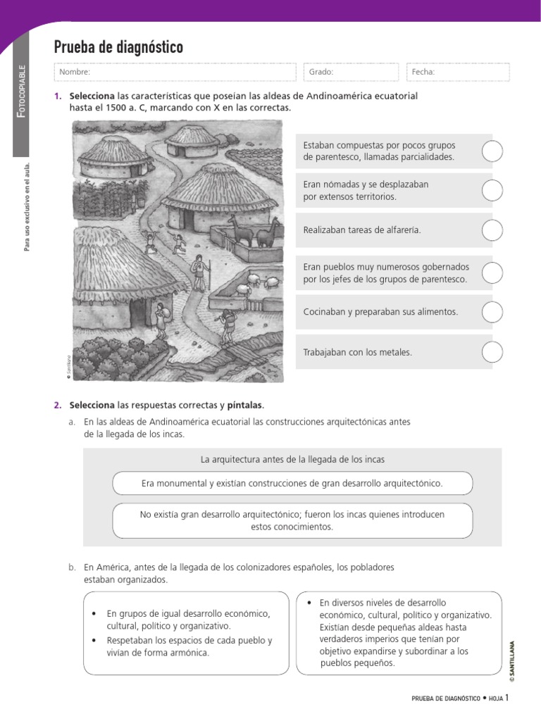 Diagnóstico sobre Aldeas Andinas | PDF | Imperio Inca | imperio Romano