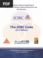 JORC Code 2012 | PDF | Mining | Minerals