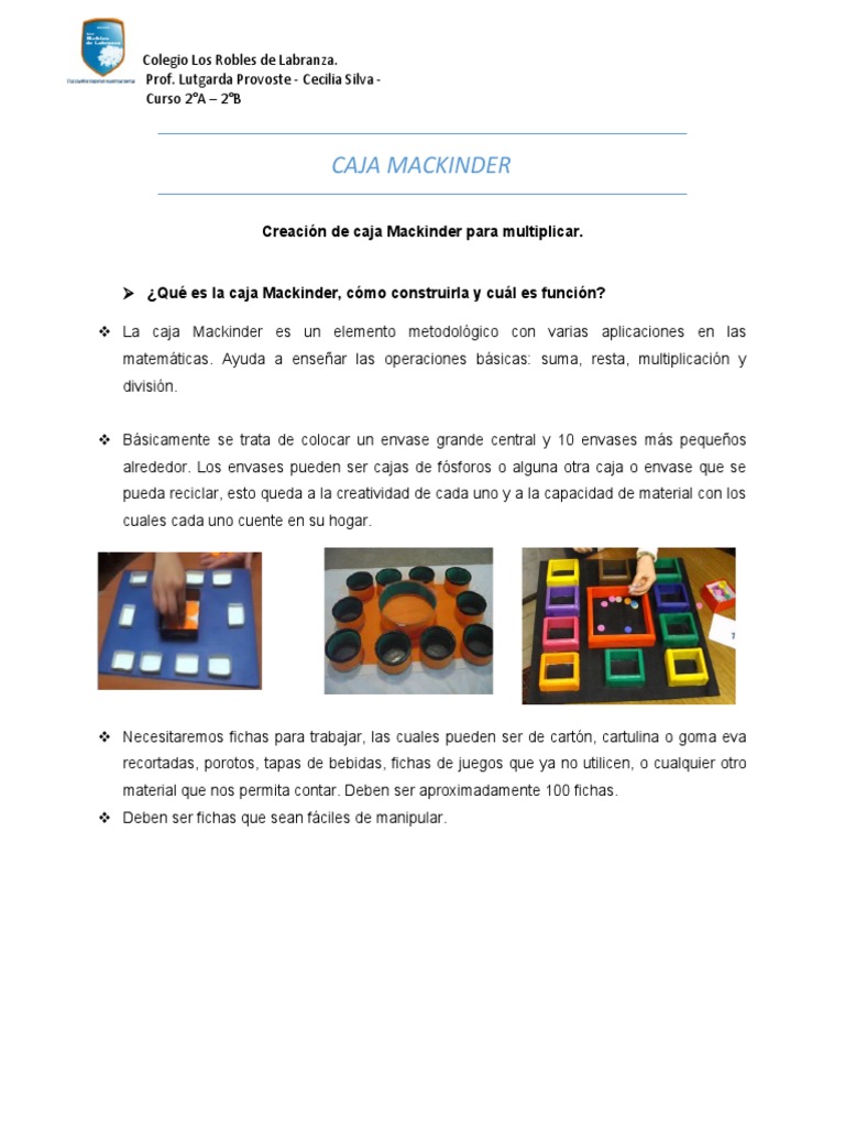 Anexo 1 - Caja Mackinder | PDF | Multiplicación