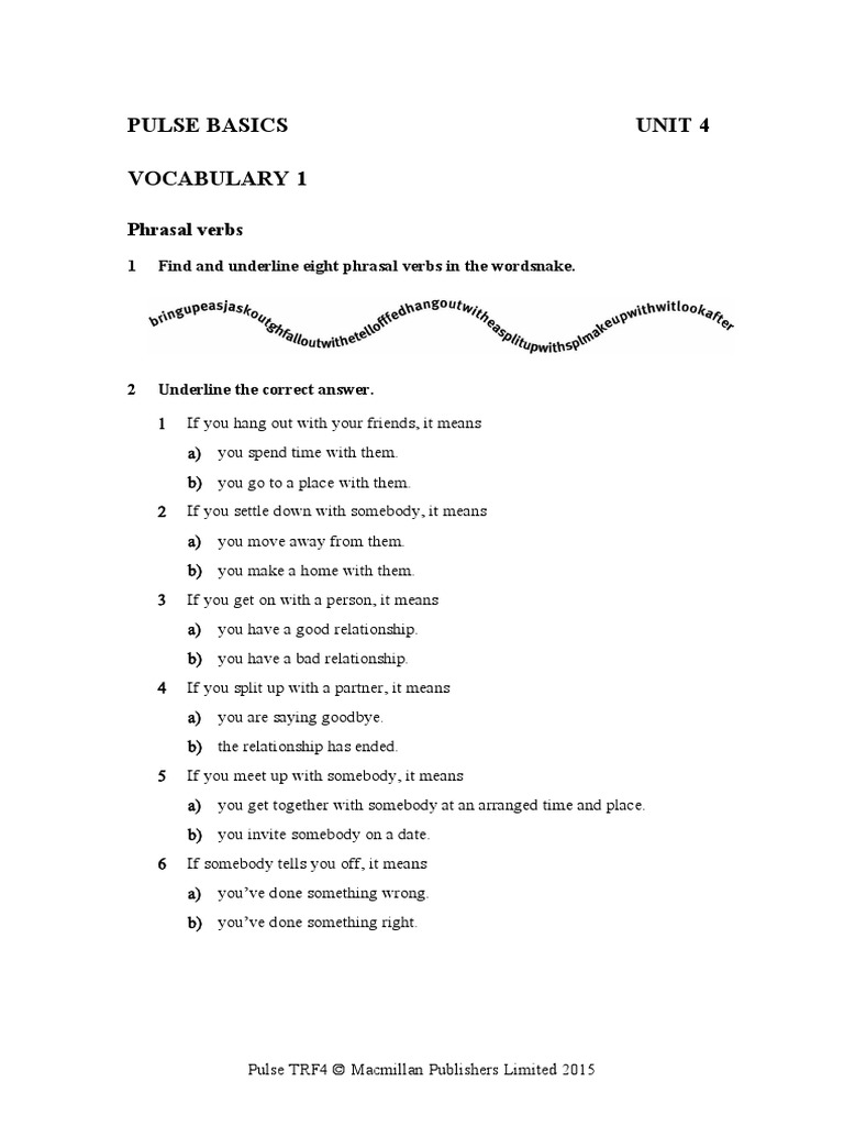 Pulse Trf4 U4 Basics v1 | PDF | Linguistics | Syntax