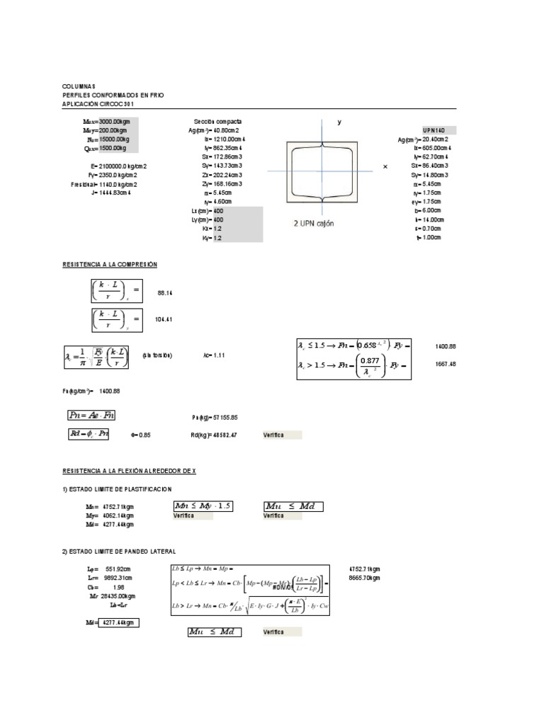 Seccion Cajon 2UPN | PDF