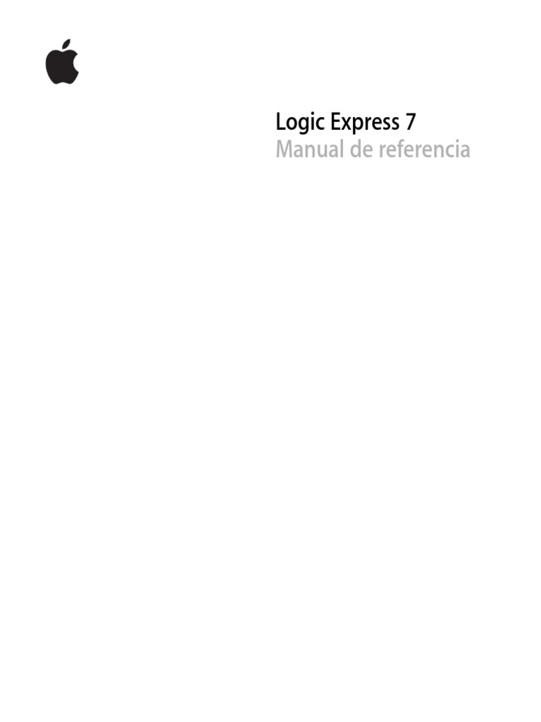 Logic Express 7 Manual de Referencia | PDF | Ventana (informática) | Apple Inc.
