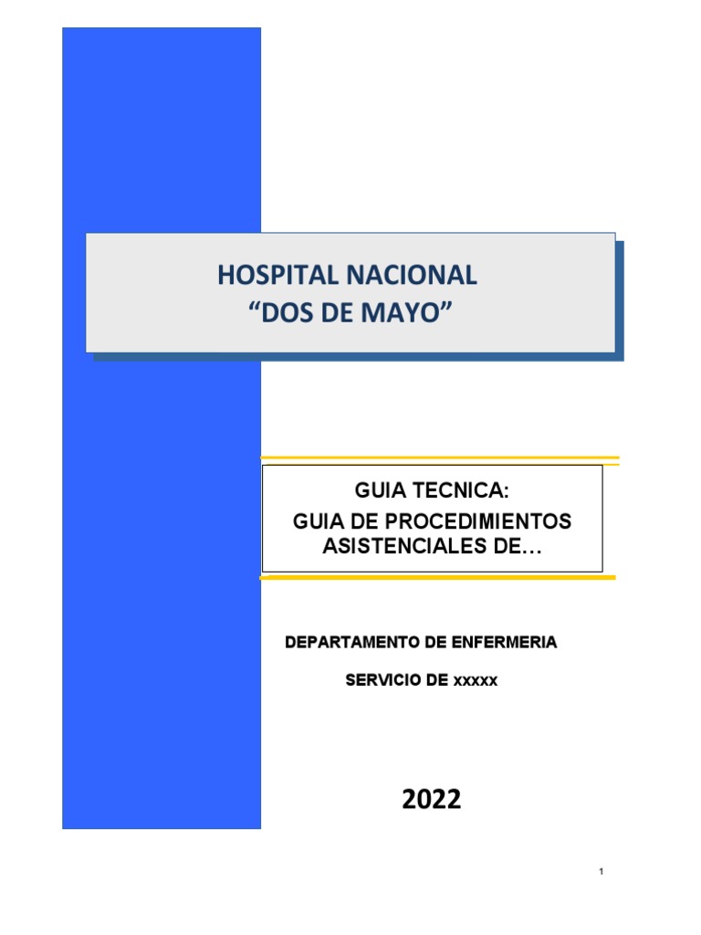 Guía de Procedimientos Asistenciales 2022 | PDF | Consentimiento ...