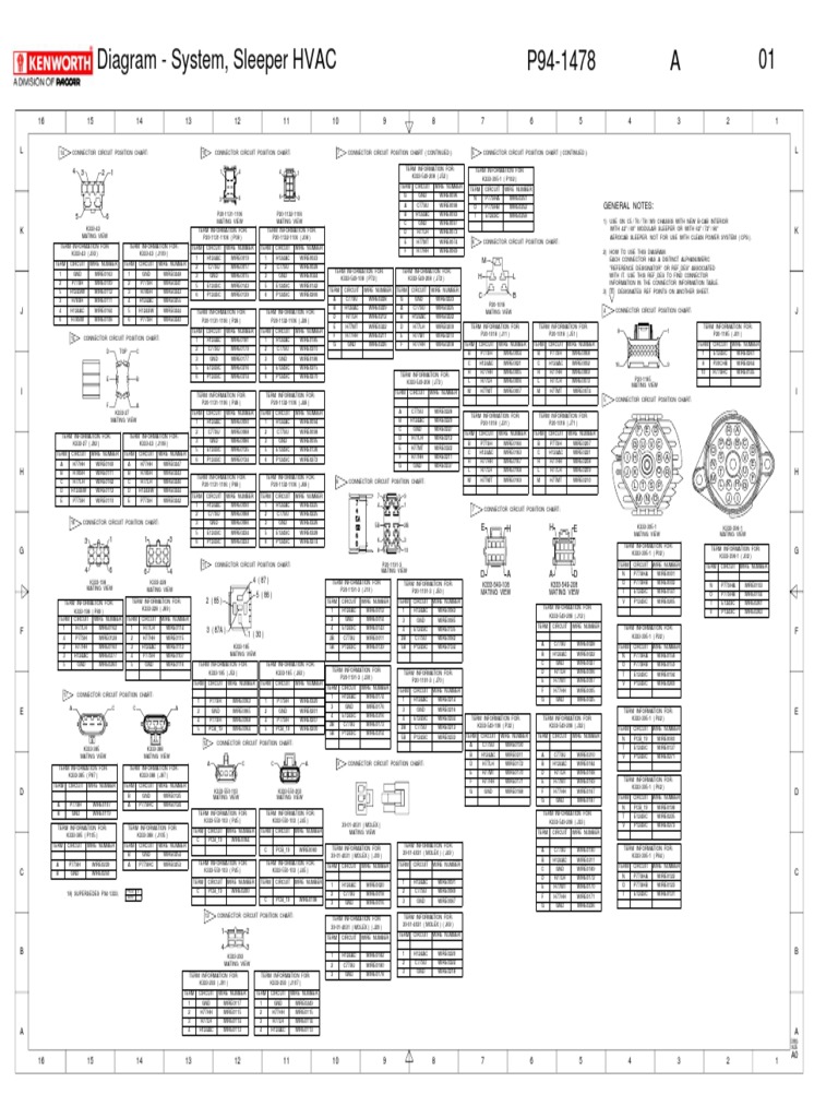 Diagram - System, Sleeper HVAC P94-1478 A 01 | PDF | Manufactured Goods ...