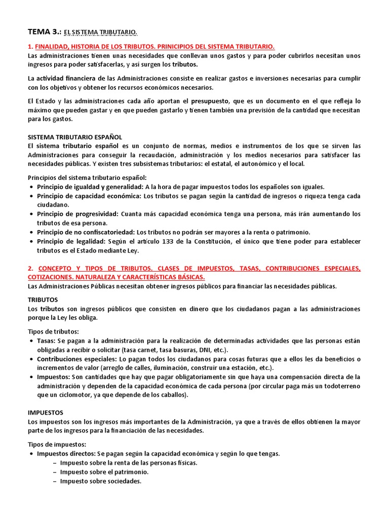 Tema 3 Empresa y Administración | PDF | Impuestos | Impuesto sobre la renta
