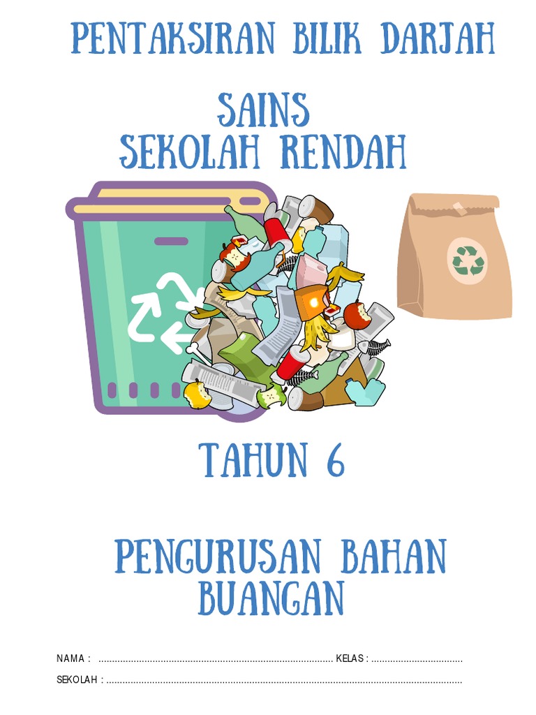 Modul PDPR Tahun 6 Unit 9 (Bahan Buangan) | PDF