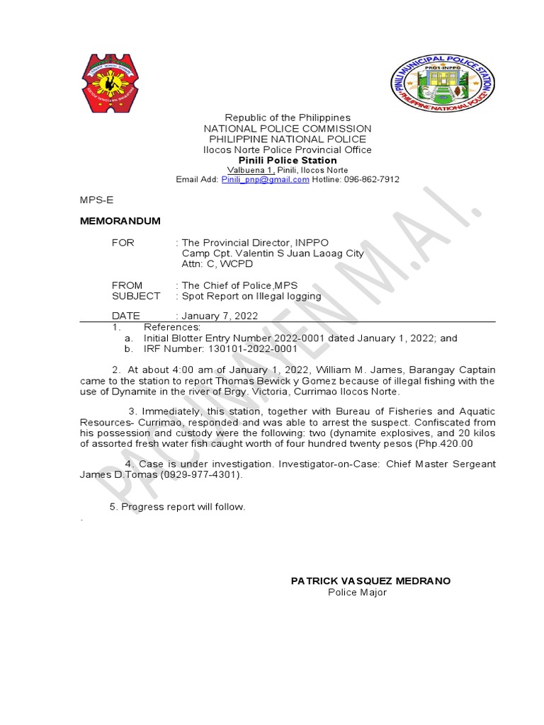 Spot Report Pacunayen Fishing | PDF