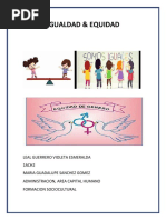 El Valor de La Equidad | PDF | Estudios de género | Igualdad de género