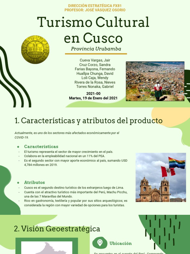TB1 - Modelo - Turismo Cultural en Cuzco - AV | PDF | Turismo | Perú