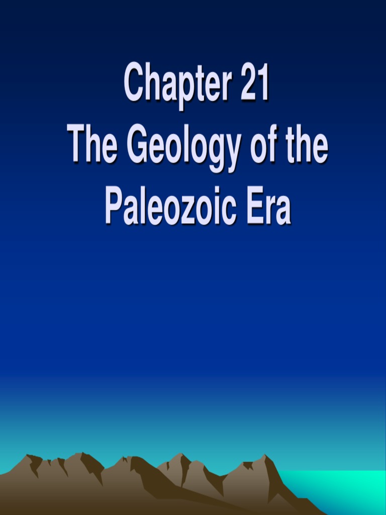 Geological Events of the Paleozoic Era | PDF | Geology | Earth Sciences