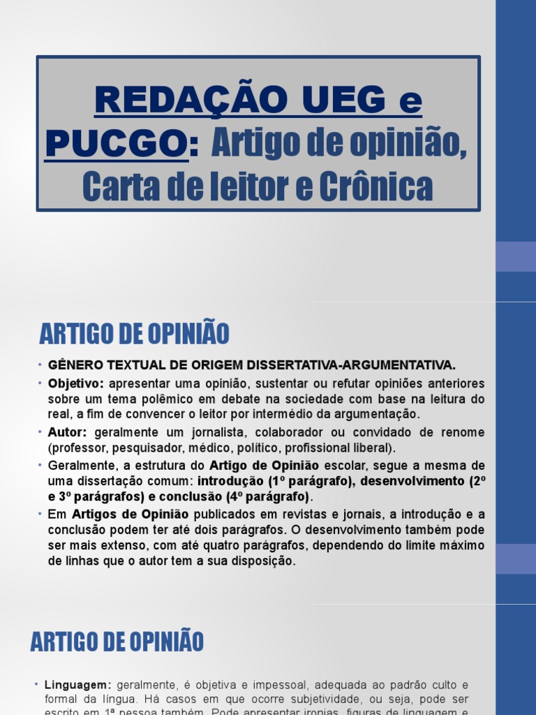 Estrutura do Artigo de Opinião | PDF | Família | Mulher