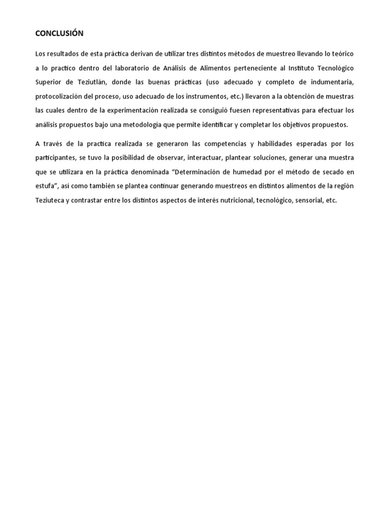 Conclusión | PDF | Ciencia y matemáticas