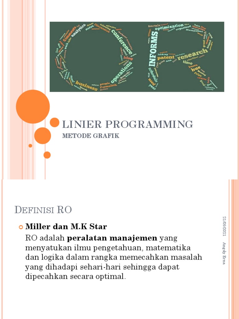 Bahan Ajar Linier Programming | PDF